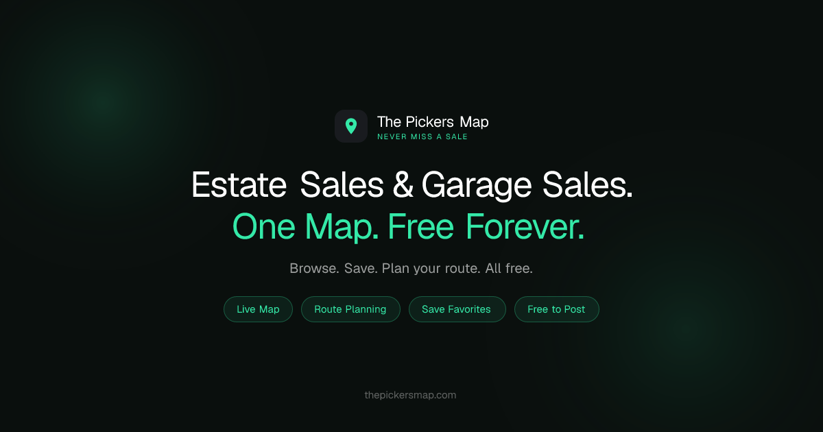 The Pickers Map — Find Estate Sales & Garage Sales Near You